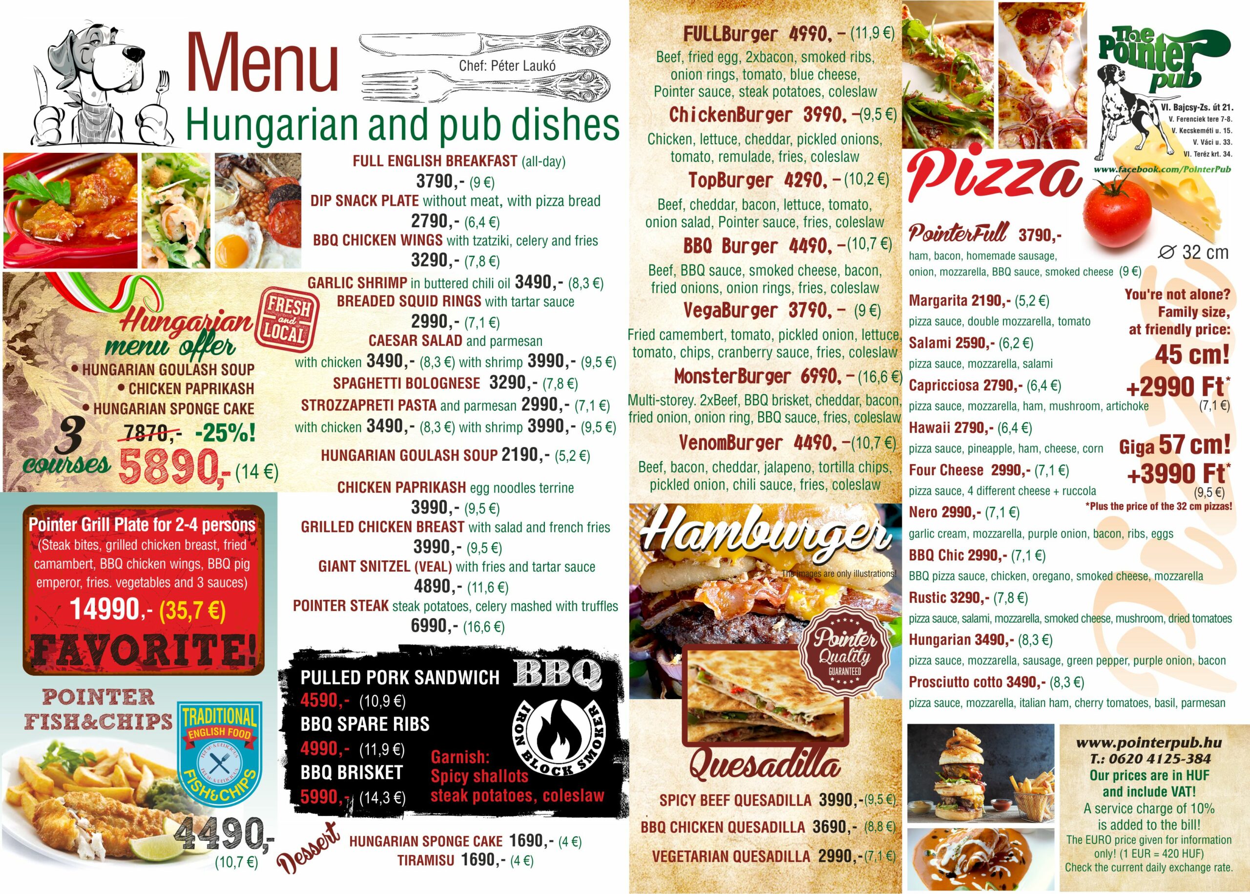 Menu | PointerPub